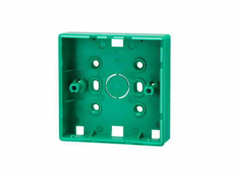 fire emergency call points have clear green/red illuminated display